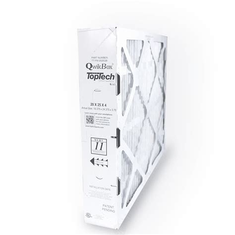 Toptech Techpure Tt Fm 2025 Qb Oem 20x25x4 Replacement Furnace Filter Atomic Filters