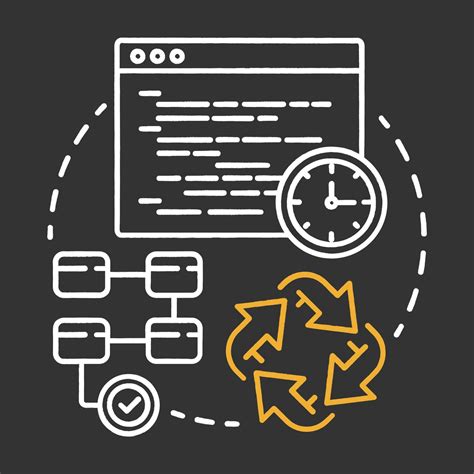 Unit Testing Chalk Concept Icon Software Development Stage Idea Thin