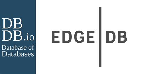 Edgedb Revision 17 Database Of Databases