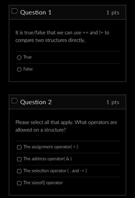 Solved D Question 1 It Is Truefalse That We Can Use And