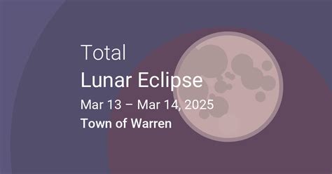 Eclipses Visible In Town Of Warren Massachusetts Usa