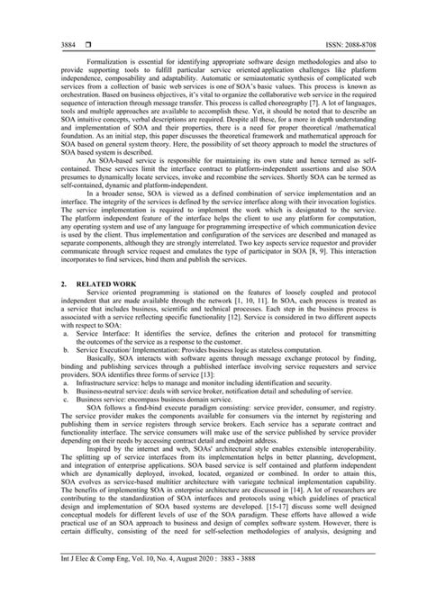 Formalization Of Soa Concepts With Mathematical Foundation Pdf