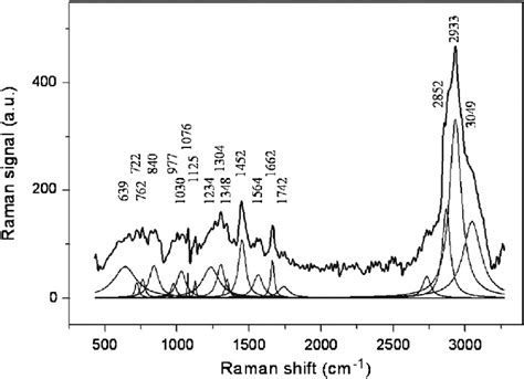 Deconvolution Analysis Of The Averaged Raman Spectrum Of Control Cells