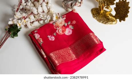 Silk Saree Border Over Royalty Free Licensable Stock Photos Shutterstock