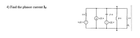 solved find the phasor current i 0