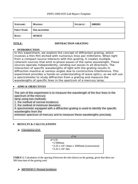 exp08 diffraction grating lab report template pdf diffraction