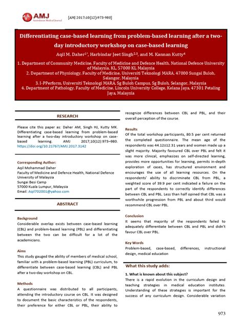 Cbl Vs Pbl Pdf Educational Technology Learning