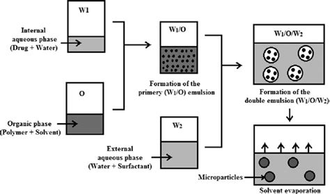 Procedure For Preparation Of Solid Microparticles By Double Emulsion