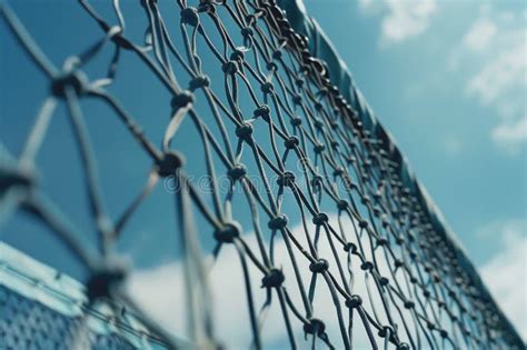 Industrial Metal Fence For Protection And Security Stock Image Image Of Safety Chain 363883583