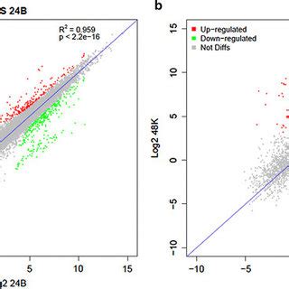 Correlation Of RNA Expression Levels Between Two Nitrogen Conditions In Download Scientific