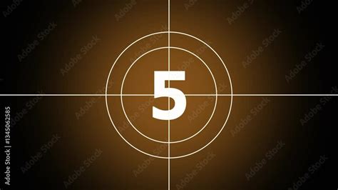 Circle Countdown Timer One Minute Animation From 10 To 1 Seconds New