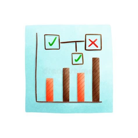 Statistical Graph Cartoon Statistical Frame Stock Illustration