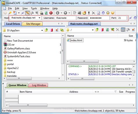 ขั้นตอนที่ 3 การสร้าง Setup Ftp Account และ Ftp ไฟล์ไปที่ Vm Windows Server