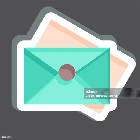 스티커 포스트 우체국 기호와 관련이 있습니다 심플한 디자인 편집 가능 간단한 일러스트레이션 개념에 대한 스톡 벡터 아트 및 기타 이미지 Istock