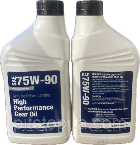 Genuine Subaru Soa427v1700 Gear Oil 1 Quart D55001 Subaru Cvt
