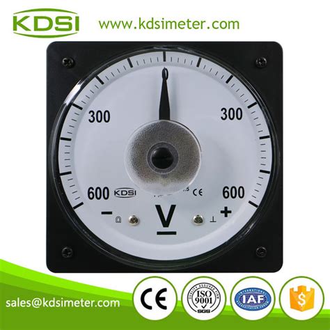 Analog Panel Ls 110 Dc 600v Wide Angle Zero In Center Marine Voltmeter