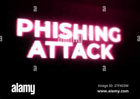 Phishing Attack Warning Alert Error Message Flashing On Screen Computer System Crash Weak