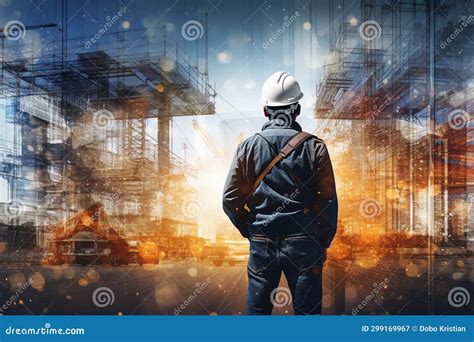 Future Building Constructor Engineer Stock Illustration Illustration Of Creative Wireless