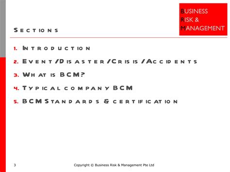 Bcm Training Part 1 Introduction To Bcm Business Risk And Management