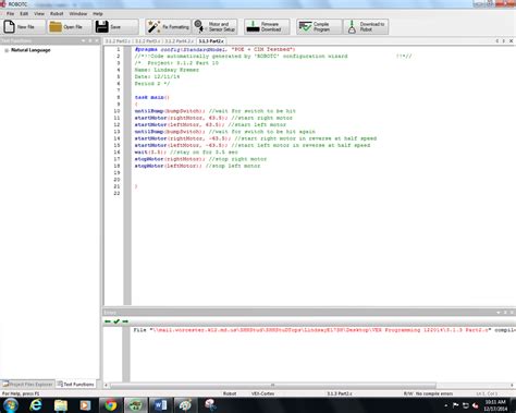 3 1 3 3 1 6 Robotc Coding