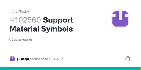 support material symbols · issue 102560 · flutter flutter · github