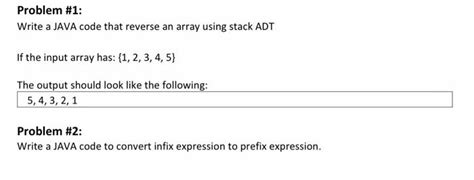 Solved Problem 1 Write A Java Code That Reverse An Array