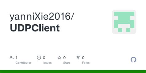GitHub YanniXie UDPClient