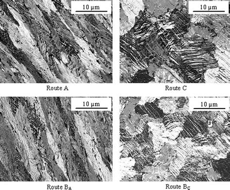 The Microstructure Of The Alloy Subjected To Four Passes Of Ecap Download Scientific Diagram