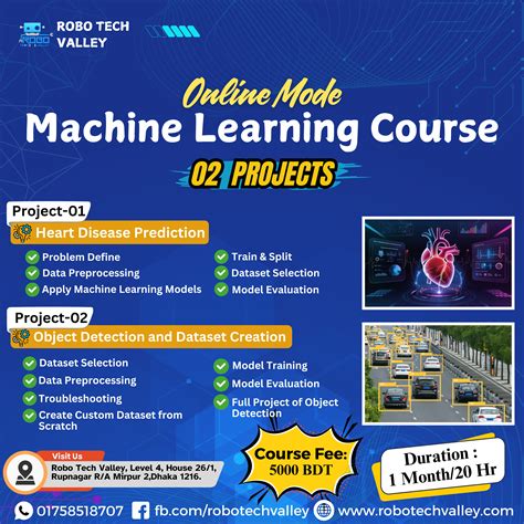 Machine Learning Course Online Mode Robo Tech Valley