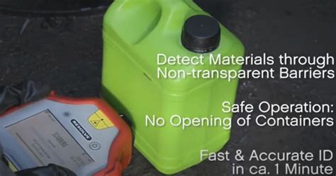 Resolve Handheld Raman Analyzer For Through Barrier Chemical Identification