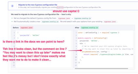 Cypress Should Be Capitalized In Step 3 Of Migration Text · Issue