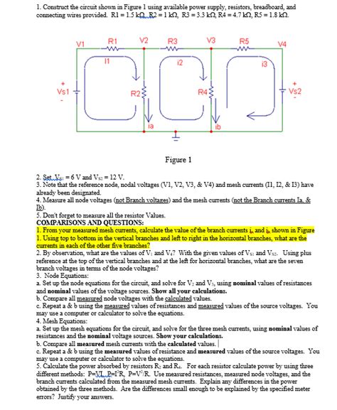Solved Construct The Circuit Shown In Figure Using Chegg