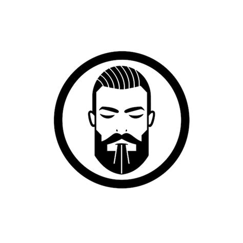 간단한 흑백 둥근 라인 아트 그림 벡터 프리미엄 벡터