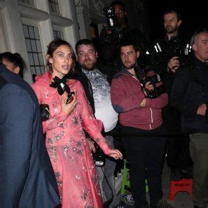Alexa Chung Nipples In See Through Dress At London Fashion Week
