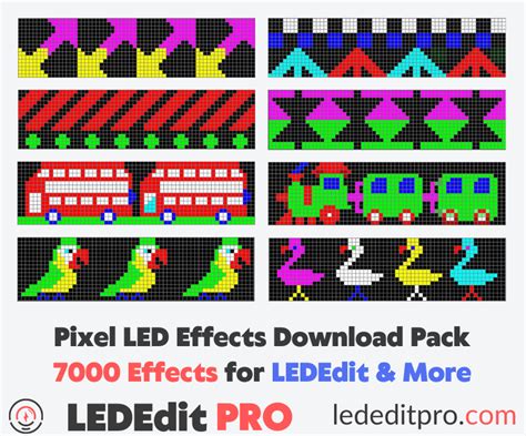 Pixel LED Effects Download Pack Effects For LEDEdit