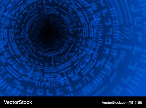 Blue Future Technology Background Royalty Free Vector Image