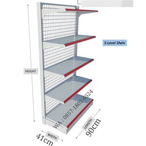 Jual Rak Minimarket Single Rak Display Rak Toko Rak Swalayan