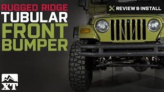 Rugged Ridge Jeep Wrangler 3 Inch Double Tube Front Bumper Black 11561