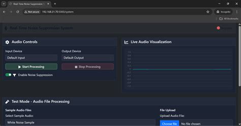 Real Time Noise Suppression System Using Python