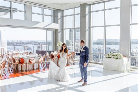 Modern San Diego Wedding Breathtaking City Views
