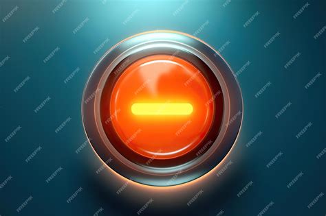 Premium Photo Generated Illustration Emergency Stop Button