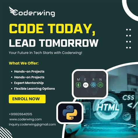 Coderwing On Linkedin Codetodayleadtomorrow Python React Mern