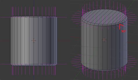 Modeling Editing Normals For A Cylinder Blender Stack Exchange