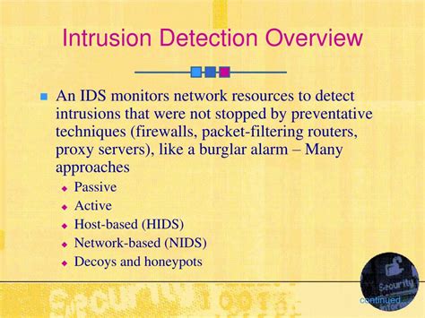PPT Intrusion Detection PowerPoint Presentation Free Download ID