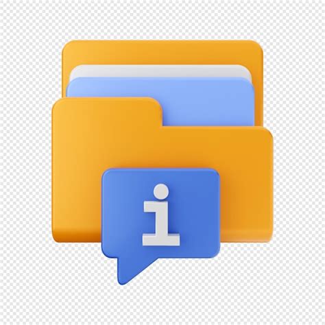 Premium Psd 3d Folder Data File Storage Icon Illustration