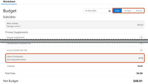 Add A Client Contribution To An Hcp Clients Budget Lumary