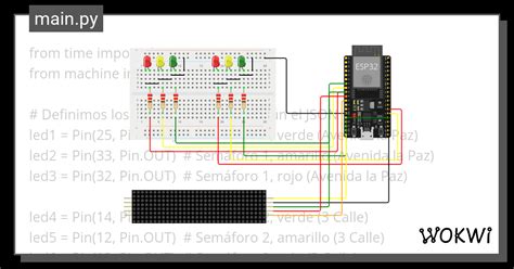 Semáforo Wokwi Esp32 Stm32 Arduino Simulator