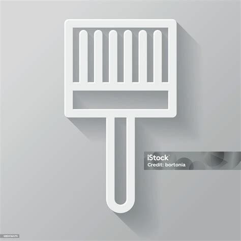 그림판 종이 여윔 회선 인터페이스 아이콘크기 긴 Shadow 3차원 형태에 대한 스톡 벡터 아트 및 기타 이미지 3차원 형태 그늘 그레이 스케일 Istock