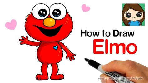 How To Draw Elmo Easy And Cute Artofit