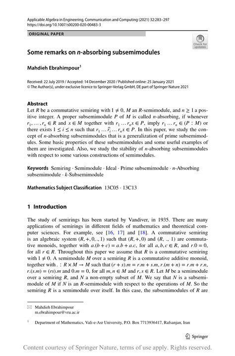 Some Remarks On N Absorbing Subsemimodules